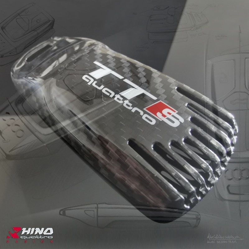 Audi TT S MK3 Car Key Shell Carbon Fiber