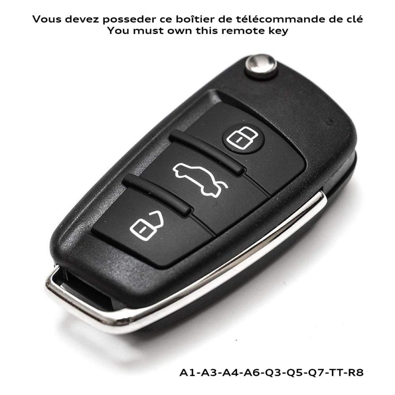 Audi RS3 Car Key Shell Carbon Fiber
