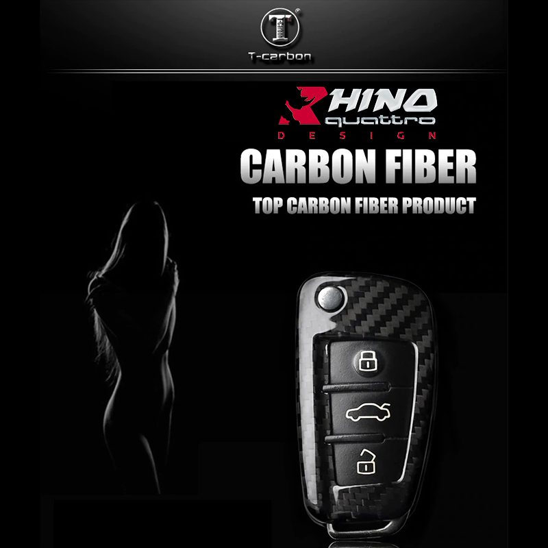 Audi RS3 Car Key Shell Carbon Fiber